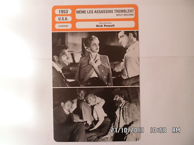 CARTE FICHE CINEMA 1953 MEME LES ASSASSINS TREMBLENT Stephen Mc Nally ...