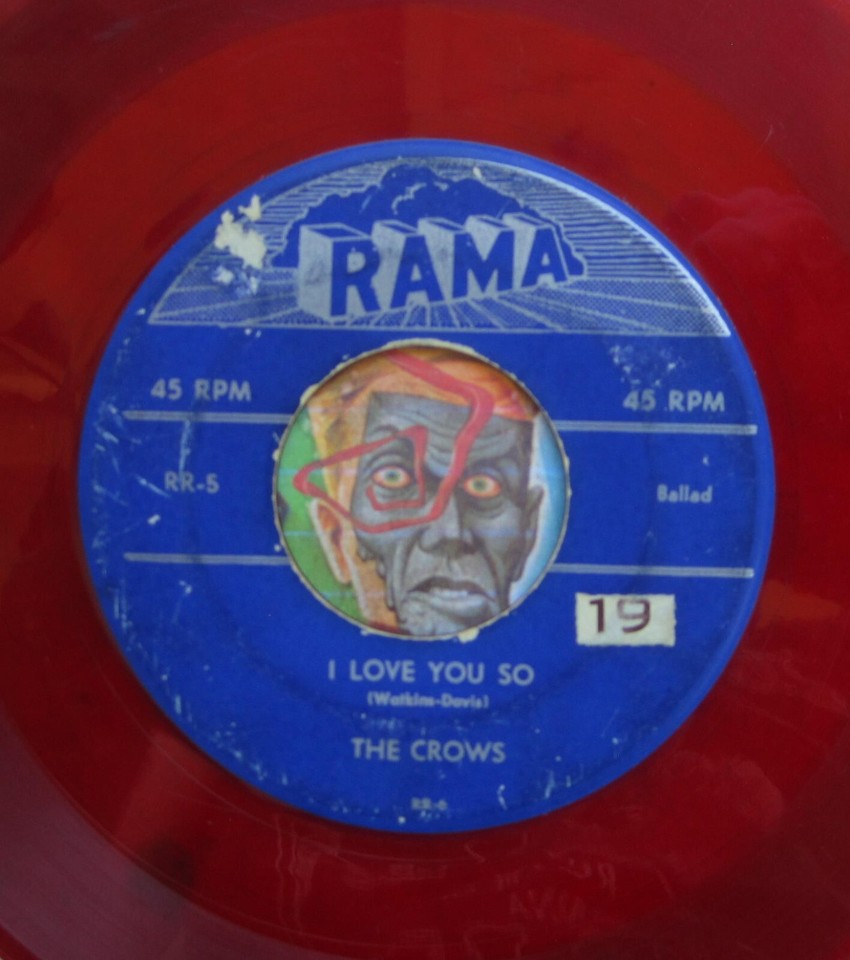 HEAR The Crows 45 Gee / I Love You So RAMA 5 doo wop R&B RED VINYL | eBay