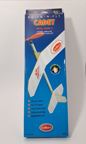 Guillow's Cadet Build-N-Fly Balsa Wood Model Airplane Construction Kit ...