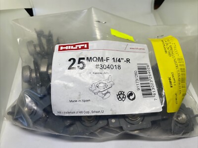 HILTI MQM-F 1/4"-R P/N 304018, WING NUTS FOR STRUT 316 SS, LOT OF 22 | eBay