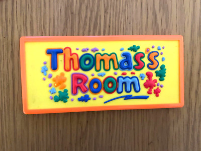 Thomas's Room Personalised 3D Bedroom Door Name Plaque By John Hinde ...