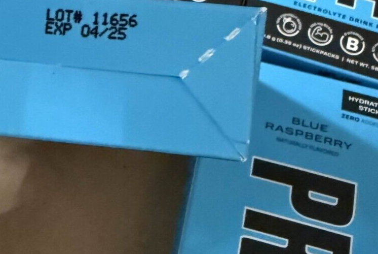 Prime Hydration + Sticks Blue Raspberry 72 Sticks Total Lot of 12 check ...