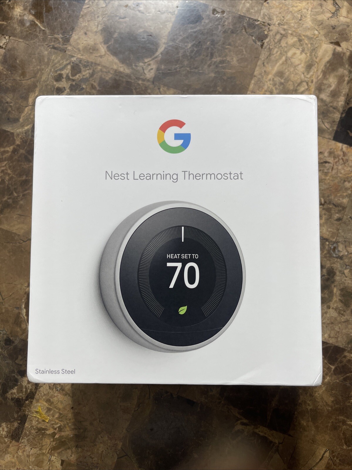 Google Nest 3rd Gen Smart Learning Thermostat - Stainless Steel (T3007ES)
