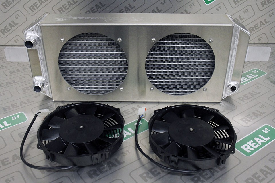 SpeedFactory Tucked Radiator K20 K24 K Series -16an Radiator Dual Fans ...
