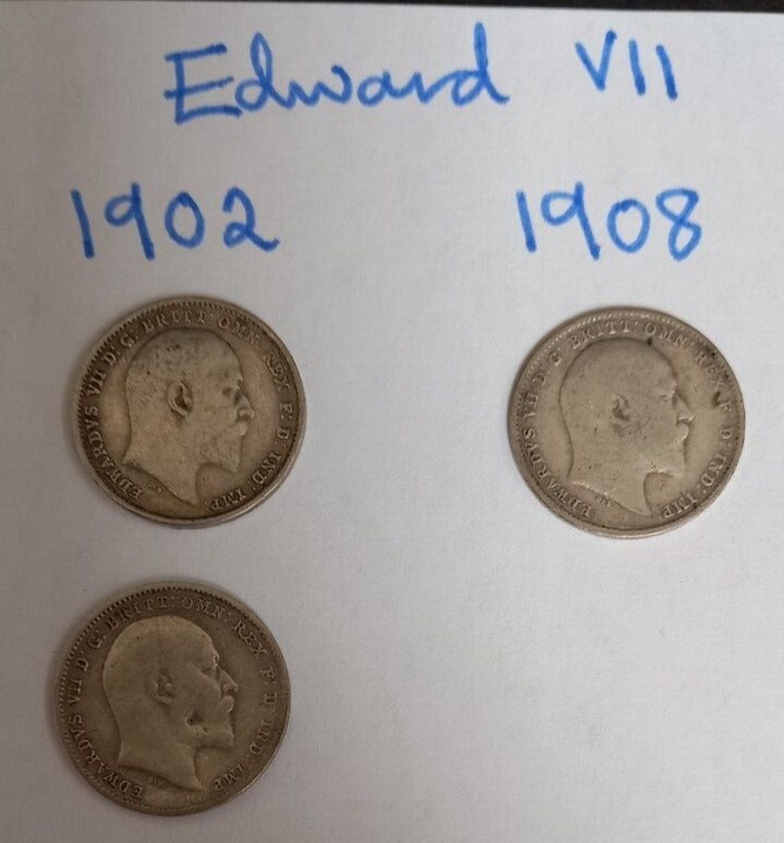 3 Edward VII threepence/thruppence coins | eBay UK