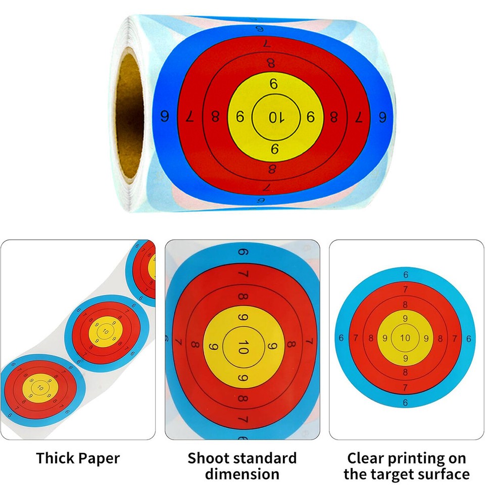 Splatter Target Stickers 3inch Self-Adhesive Reactive Targets Paper for ...