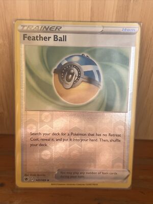 Pokemon TCG | FEATHER BALL | Reverse Holo Rare | 141/189 | Astral ...
