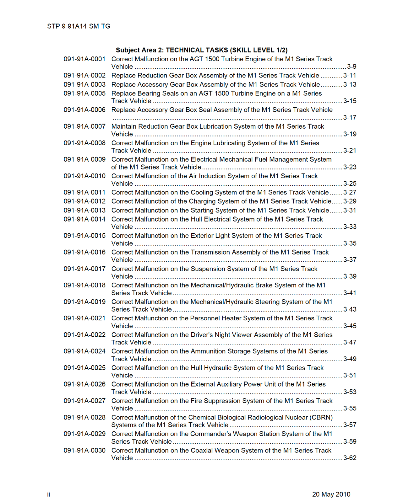 420 Page STP 9-91A14-SM-TG M1 ABRAMS TANK SYSTEM MAINTAINER MOS 91A ...