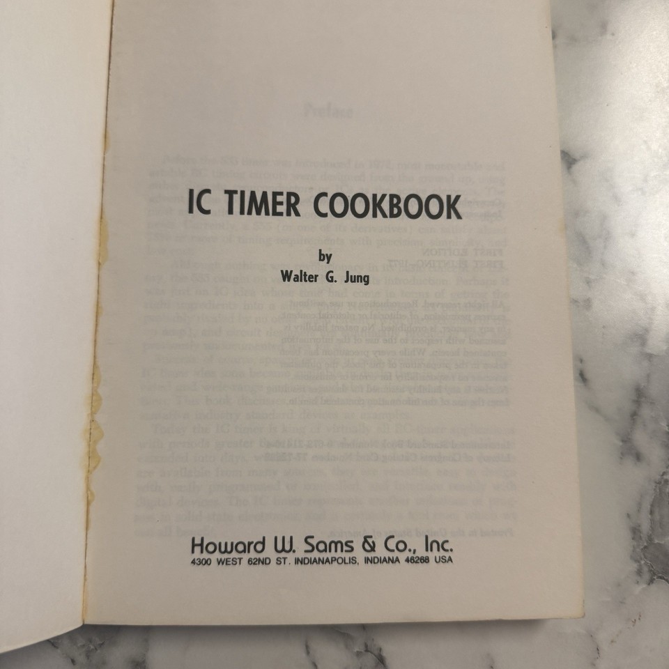 IC Timer Cookbook Walter Jung 1977 1st Ed. 1st Print 555 Circuits Tech ...