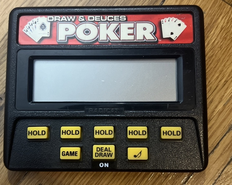 Vintage Draw & Deuces Handheld Poker Tested Works Radica 1314 | eBay