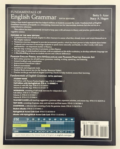 Fundamentals Of English Grammar Fifth Edition Betty S. Azar, Stacy A ...