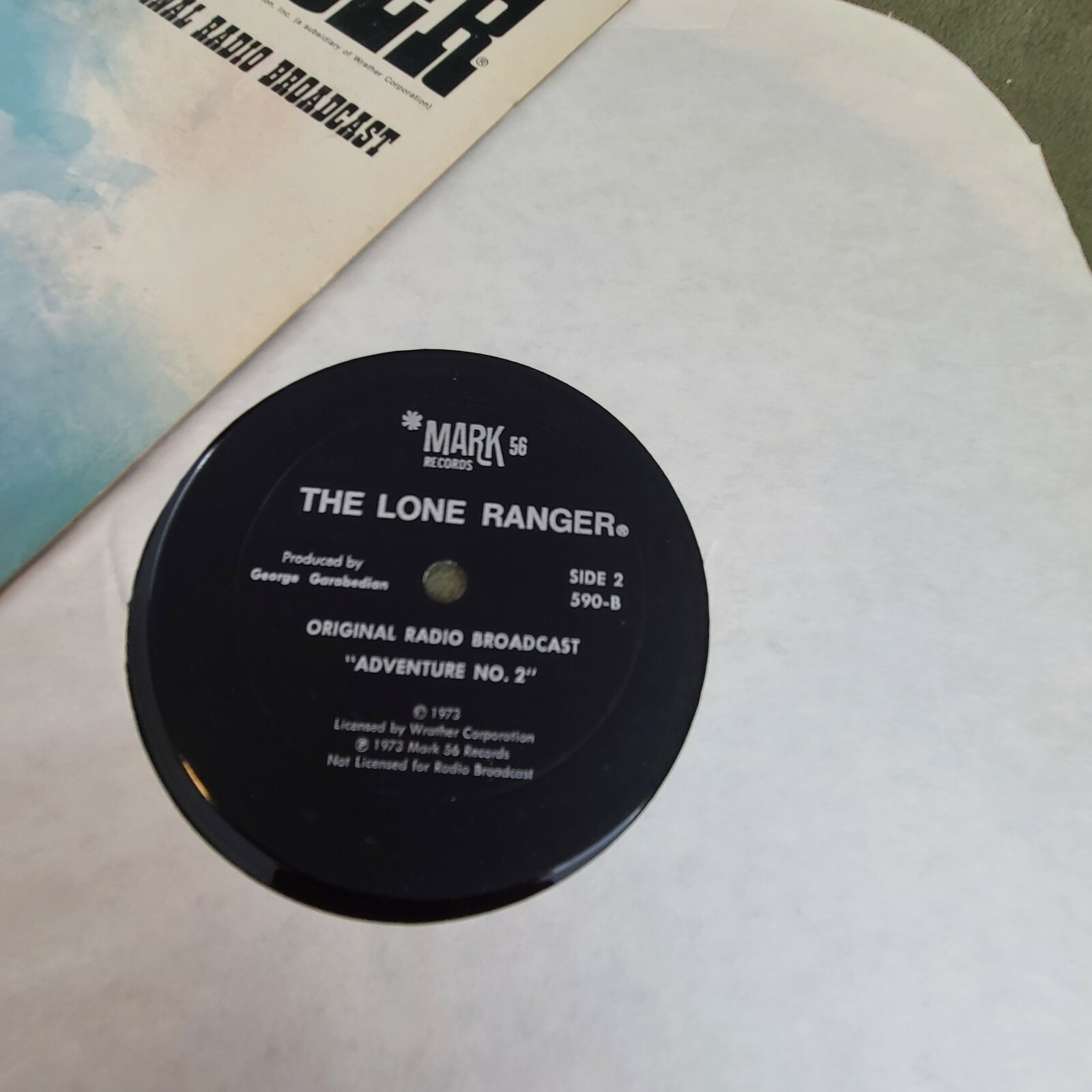 THE LONE RANGER Radio Original Broadcast Vinyl LP by Coca-Cola Old Time ...