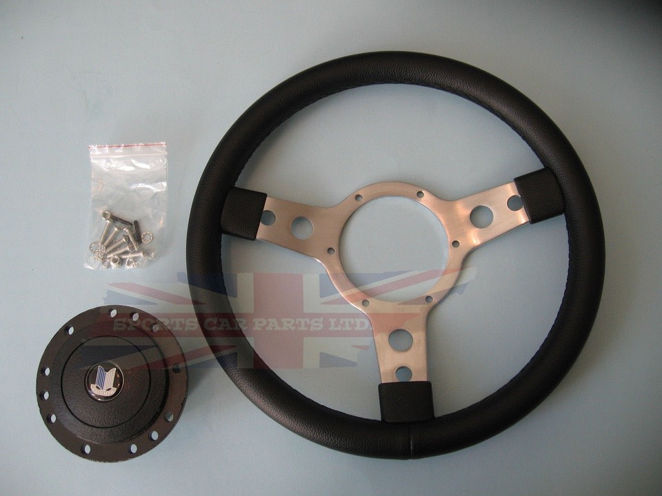 New 13" Vinyl Steering Wheel & Hub Adaptor Triumph TR4 TR250 TR6 | eBay