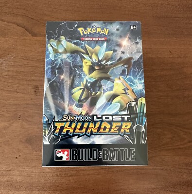 Pokemon Sun & Moon Lost Thunder Build & Battle Box 4 Packs + Promo Sealed | eBay