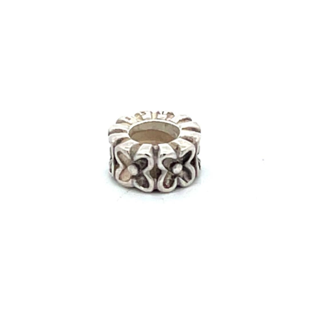 Pandora Flower Bead Charm in Sterling Silver | eBay