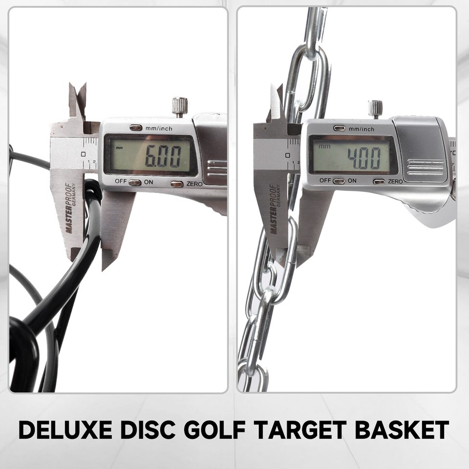 Portable 24-Chain Disc Golf Basket. Disc Golf Target Goal for Discs ...