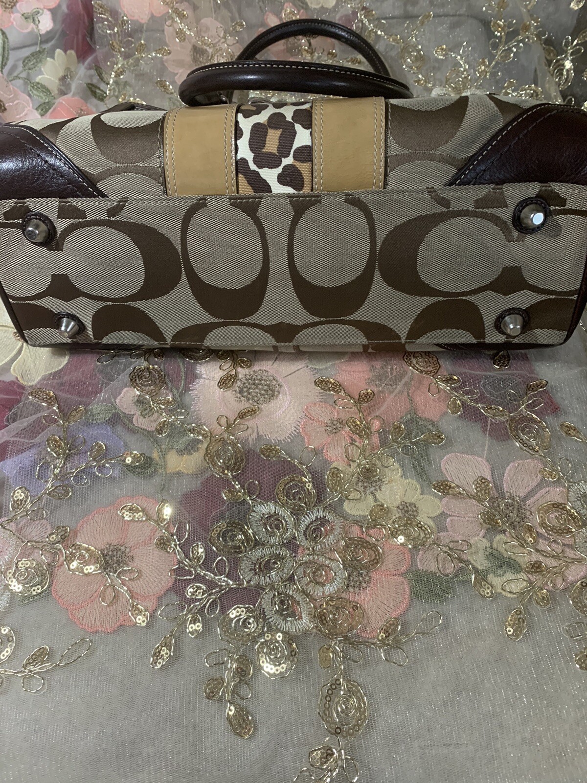Coach Hamptons Signature Stripe Carryall F13073 for sale online | eBay
