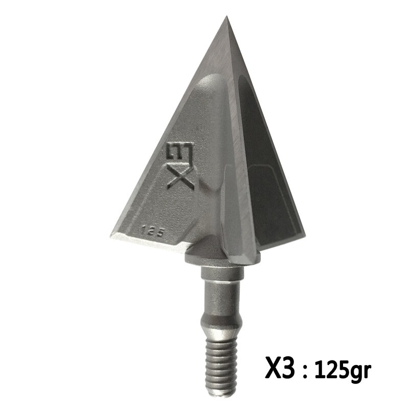 6pcs Archery Tips Turkey Hunting Broadheads 125 Grain 3-blades Points ...
