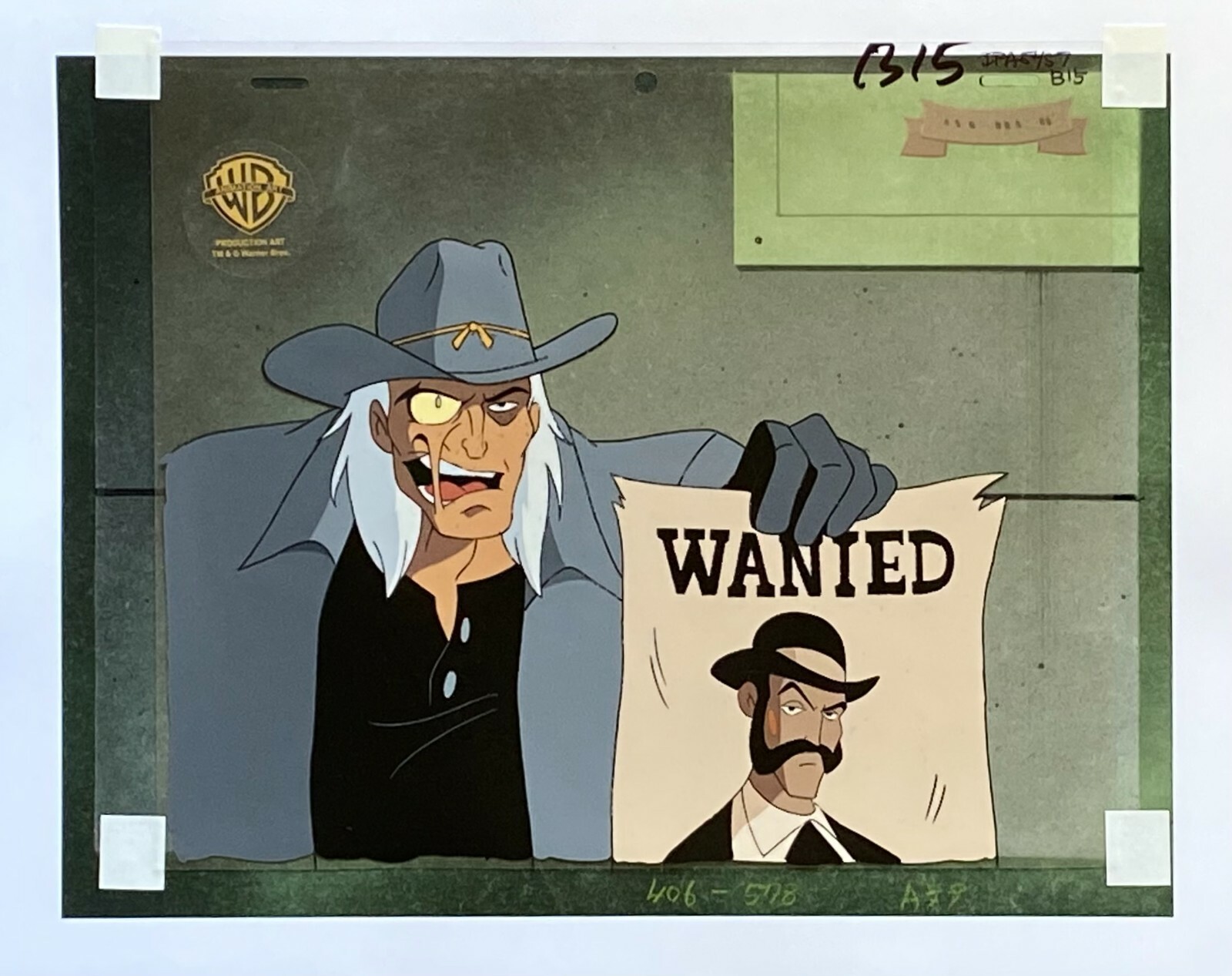 BRUCE TIMM rare JONAH HEX cel B15 WANTED Close Up SHOWDOWN Batman BTAS ...