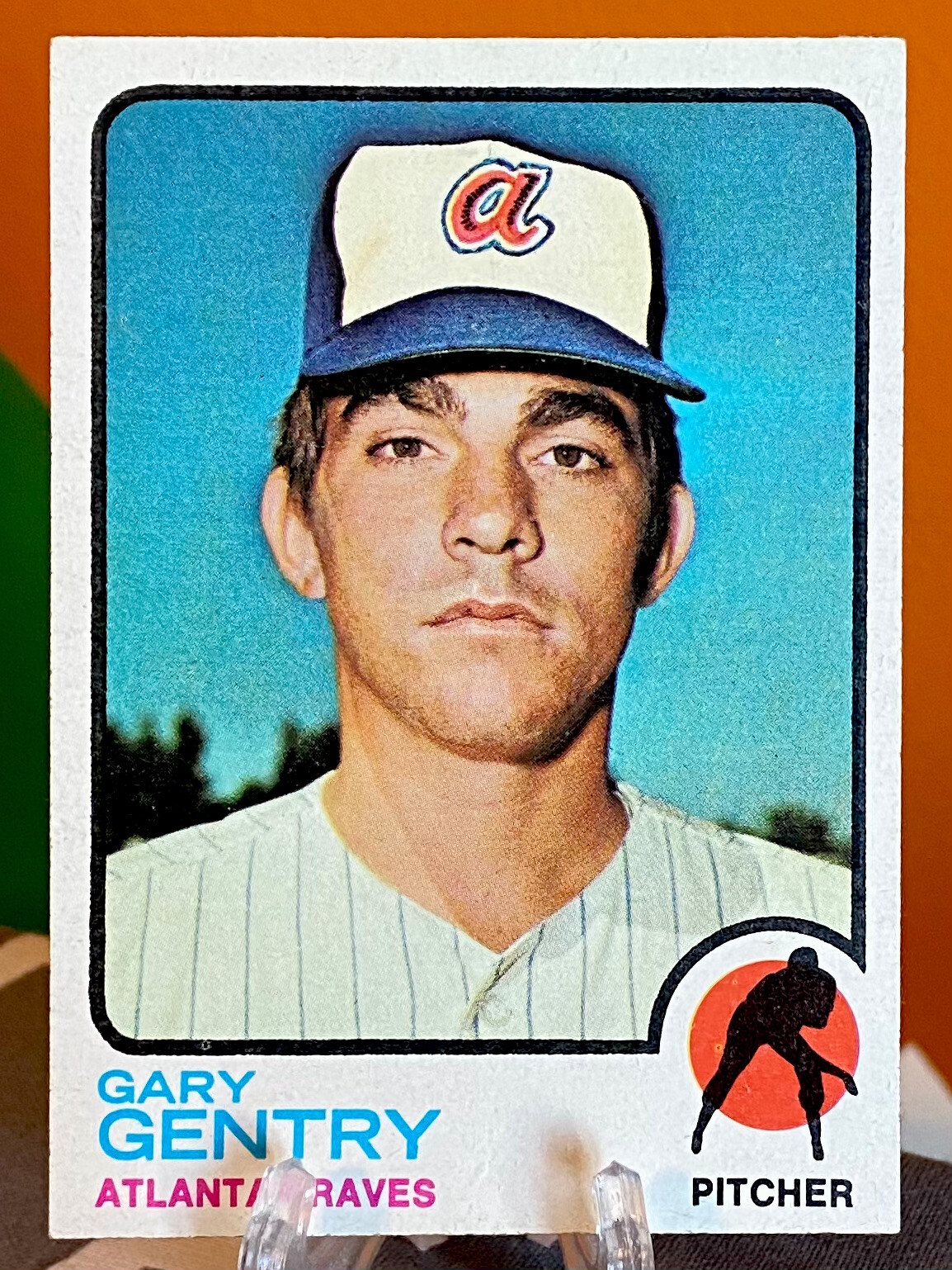 1973 Topps Baseball Card #288 Gary Gentry Atlanta Braves Centered EX-MT ...
