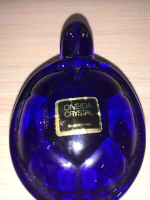 Royal Blue Oneida Crystal Turtle | eBay