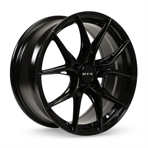 1 New 17x7.5 RTX Slick Gloss Black 5x114.3 ET42 wheel/rim 622388167337 ...