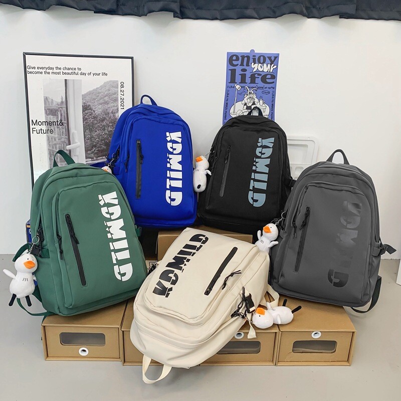 Fashionable Workwear Backpack Sewing Thread Embellishment Arc-shaped ...