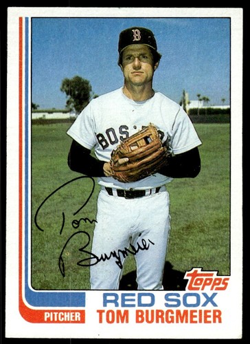1982 Topps Tom Burgmeier Boston Red Sox #455 | eBay