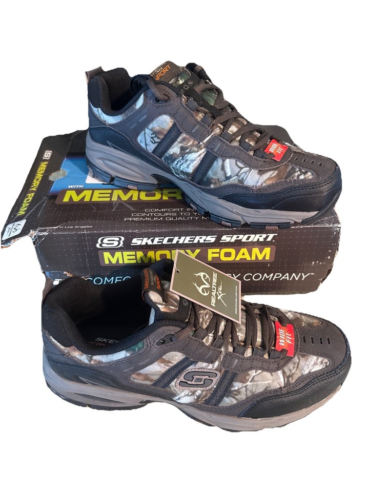 Skechers Stamina Cutback Sneakers Shoes 10.5 Extra Wide Realtree Camo ...