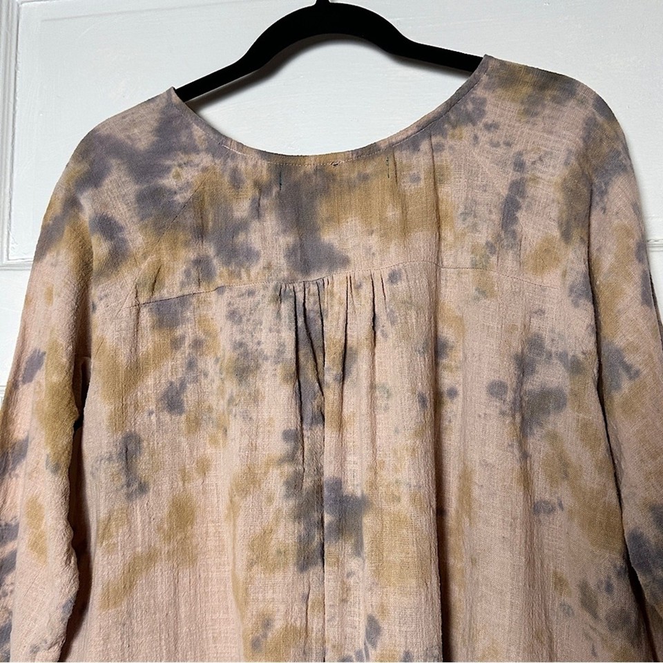 Schmatta Chic 100% Cotton Tie Dye Tunic Top Relaxed Flowy Boho ...