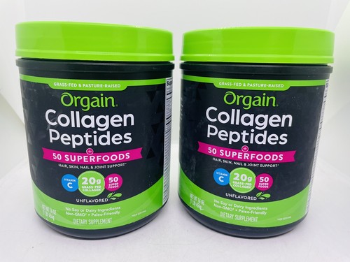 Orgain Collagen Peptides Powder, I & III, 1lb - Unflavored, Exp. 11/25 ...