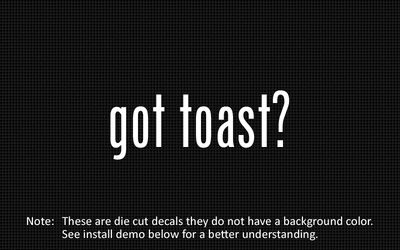 (2x) got toast? Sticker Die Cut Decal vinyl | eBay