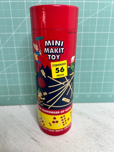 Schylling Vintage Mini Makit Toy 56 pieces Builds Toys That Move, Swing ...