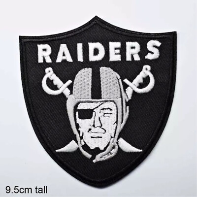 NFL Las Vegas Raiders Embroidered Iron On | Sew On Patch: 3 3/4" x 3 1/ ...