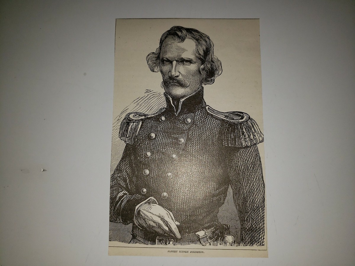 Confederate General Albert Sidney Johnston Albert Sidney Johnston