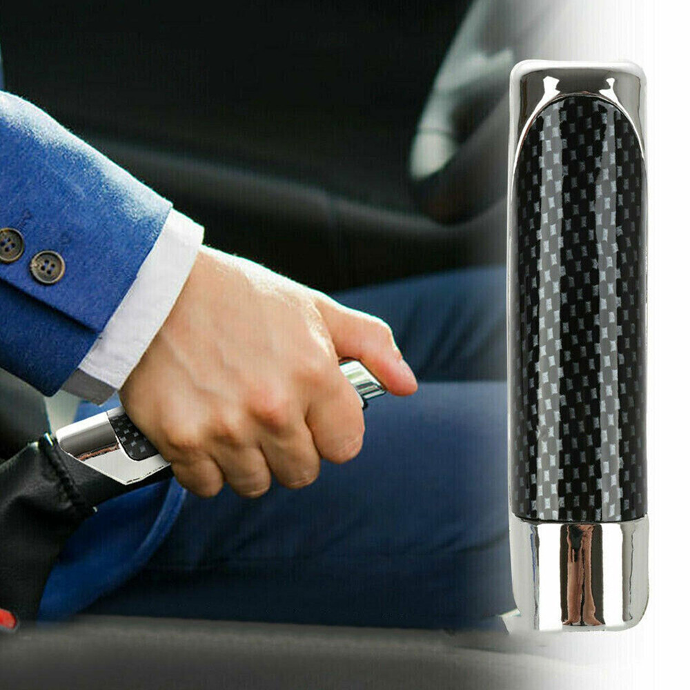Car Hand Brake Carbon Fiber Cover Auto Universal Protective Handle ...
