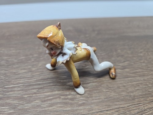 Vintage Crawling Pixie Elf, Hand Painted Lace Collar, Occupied Japan ...