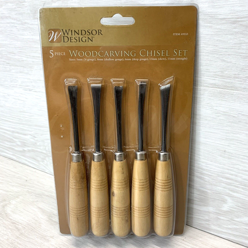 Windsor Design Wood Carving Chisels Set Kit 5 pcs NEW | eBay