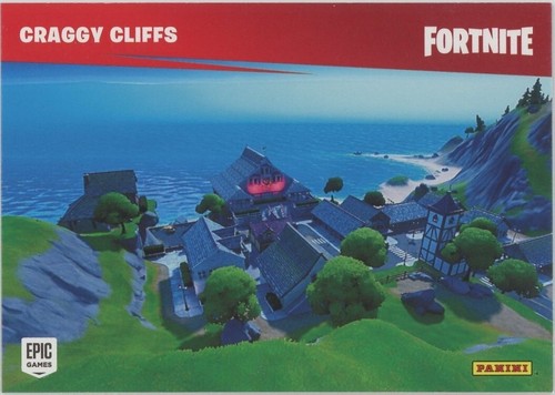 2020 Panini Fortnite Series 2 Craggy Cliffs Location Map #M1 | eBay