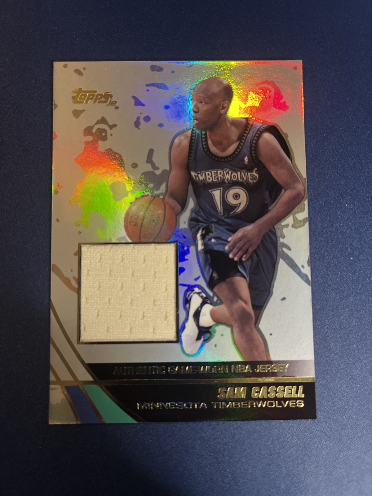 2004 Topps Game Worn Jersey Patch Card Timber Wolves Sam Cassell NBA | eBay