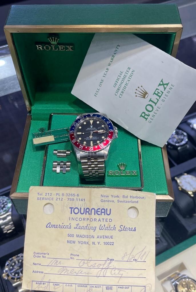 Rolex GMT Master 16750 Box, Papers, green Tag & Original Purchase ...