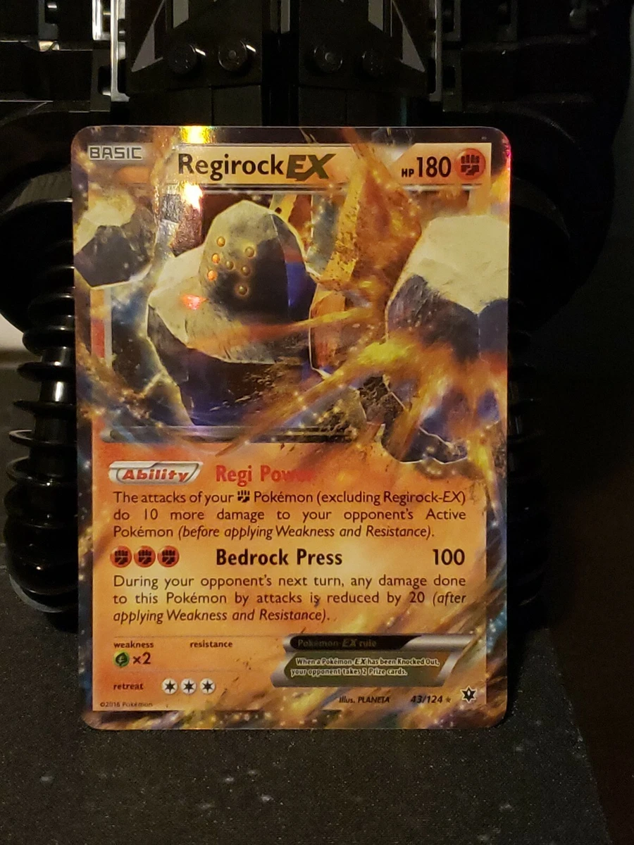 Regirock Ex Pokemon Card
