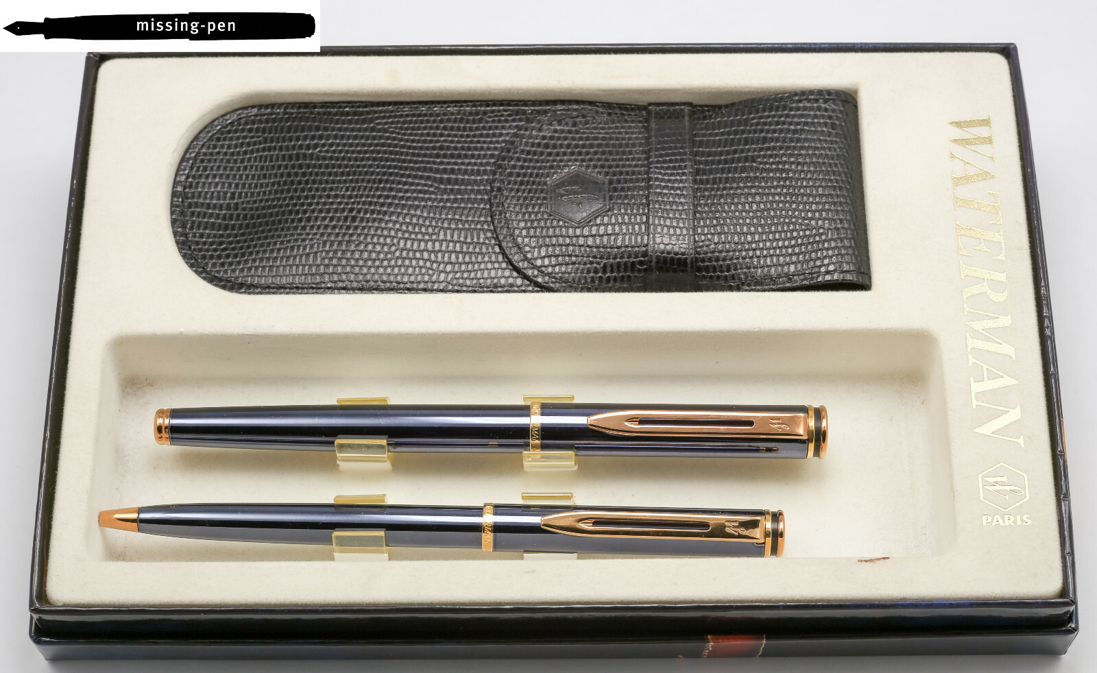 Waterman Maestro Set with Fountain Pen / Ballpoint Pen in Laque Titan ...