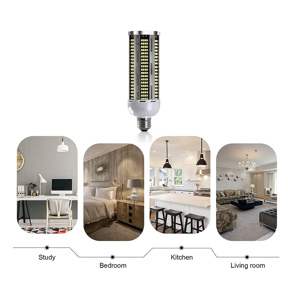 600W Equivalent LED Corn Light Bulb 60W 7000 Lumen 5000K Daylight White ...