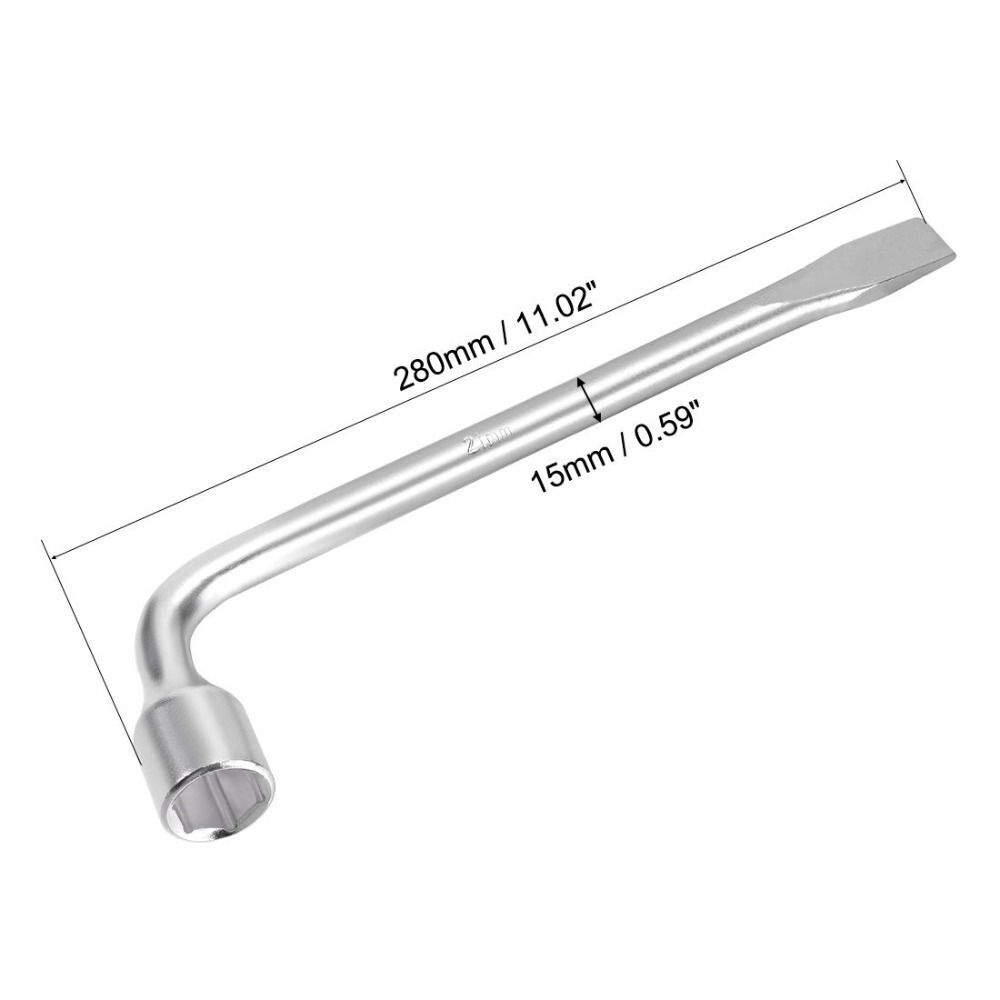 21mm Lug Wrench L Type Wheel Spanner for Machinery Carpentry ...