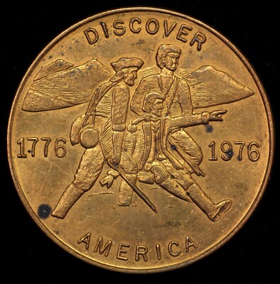 1976 Chicago, Illinois Midwest Stamp & Coin Show Good Luck Token Medal ...