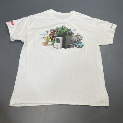 GameStop Xbox Promo Shirt Large T-Shirt Xbox Halo Minecraft Forza ...