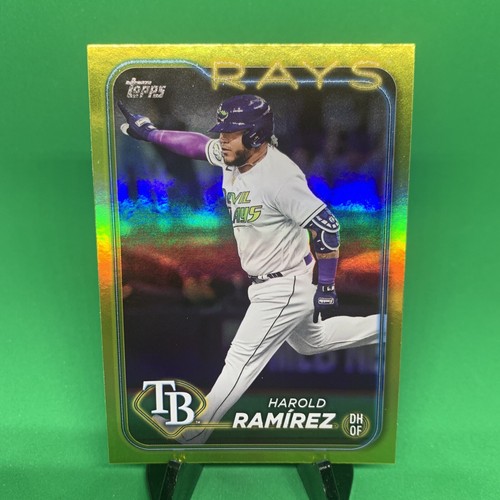2024 Topps Series 1 Baseball Harold Ramirez Gold Foil #256 Tampa Bay ...
