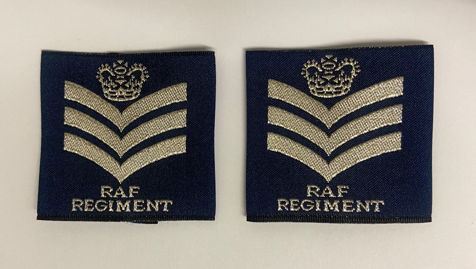 Genuine British RAF Regiment Issue Flight Sergeant Rank Slides - NEW | eBay