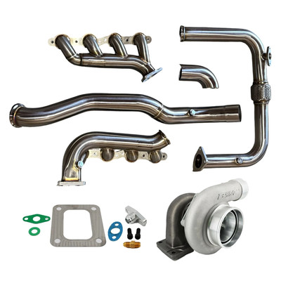 Vortec LS V8 4.8L 5.3L 6.0L LSX Hot Part Manifold Turbo Kit Cross GT45 ...